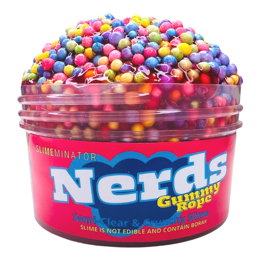 NERDS GUMMY ROPE SEMI CLEAR CRUNCHY SLIME – Slimeminator Shop
